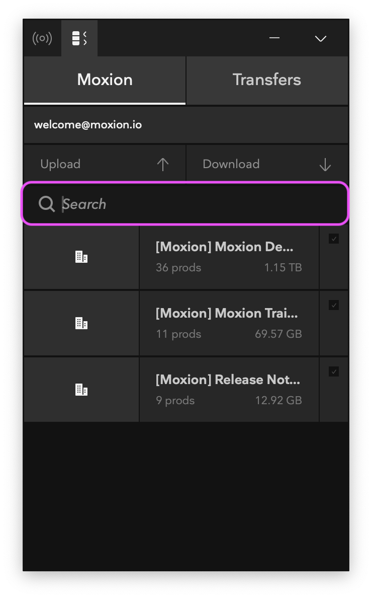 Moxion Connect Transfer - Moxion Guides