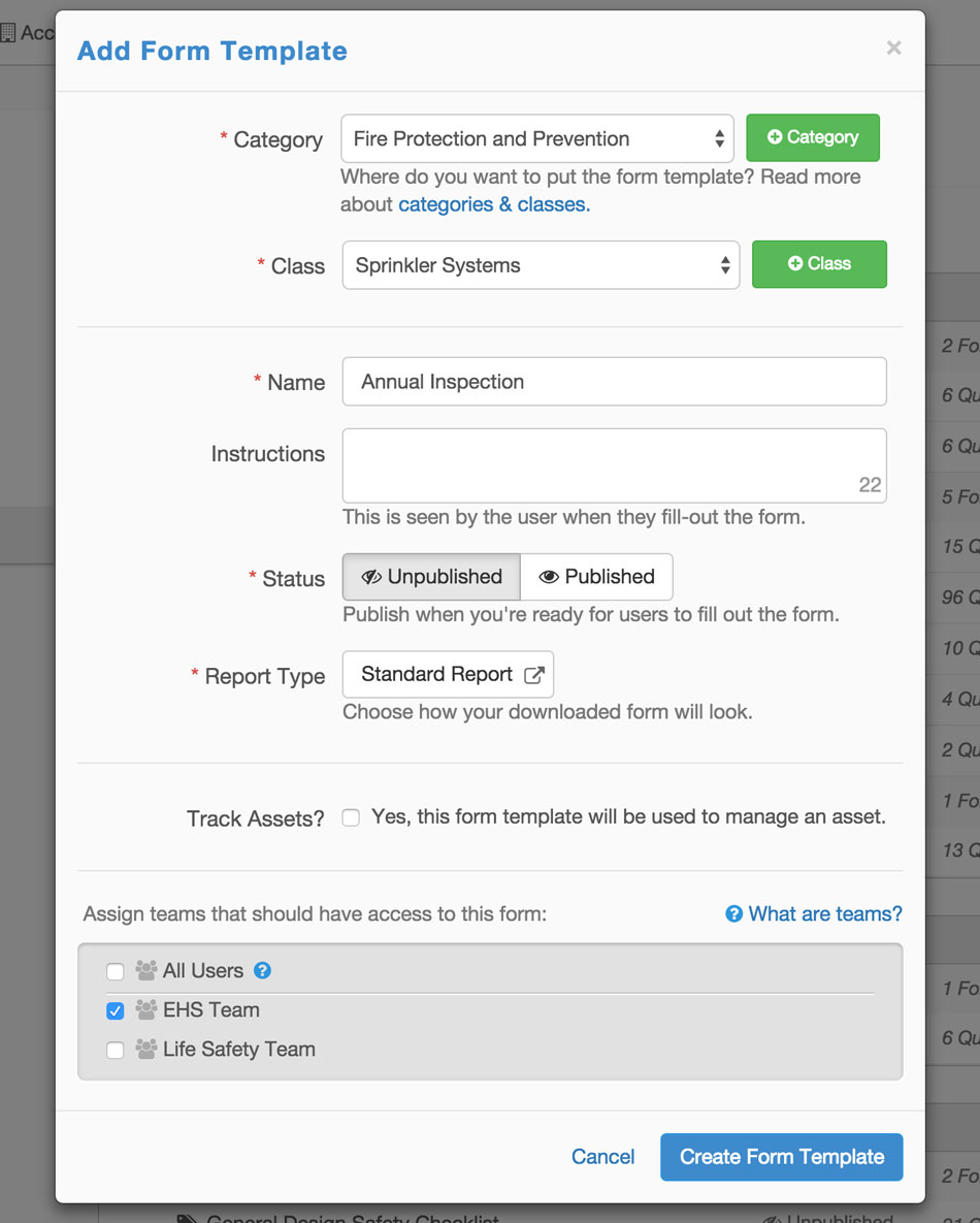 Create A Form Template Video InspectAll Support