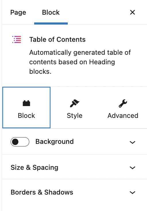 How to Use the Table of Contents Block - Stackable