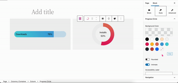 How to Use the Progress Bar and Progress Circle Blocks - Stackable