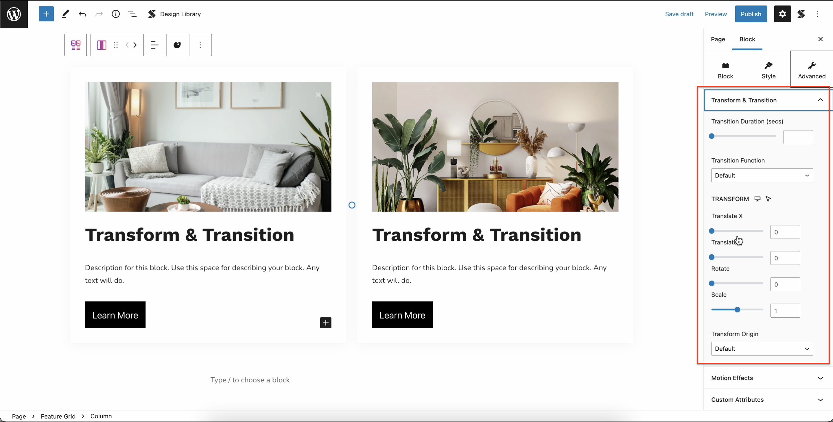 How to Use Transform and Transition - Stackable