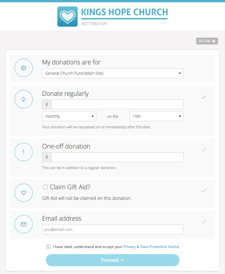 Getting started with the Giving module - ChurchSuite Support Articles