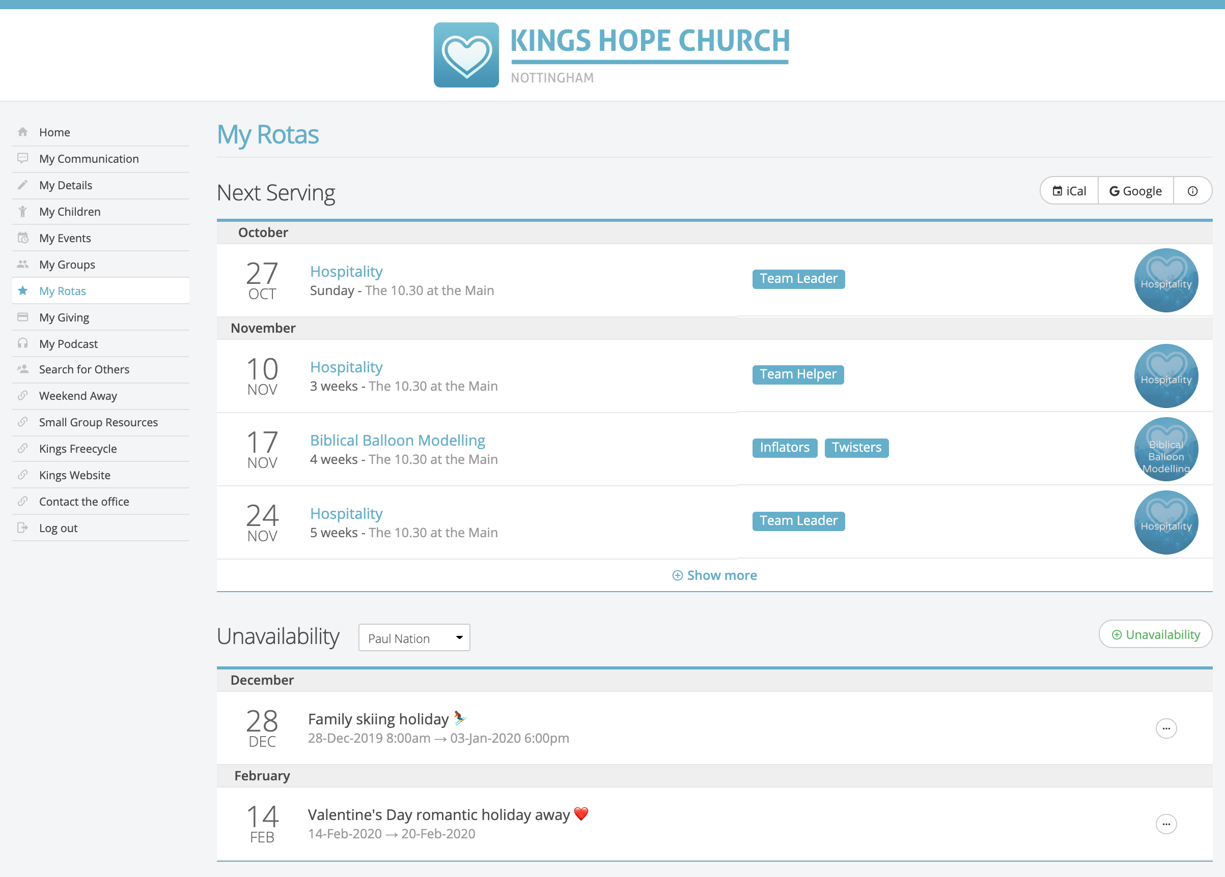 Getting started with the Rotas module - ChurchSuite Support Articles