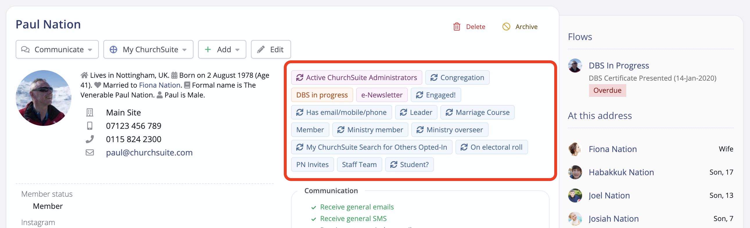 Getting started with the Address Book module - ChurchSuite Support Articles