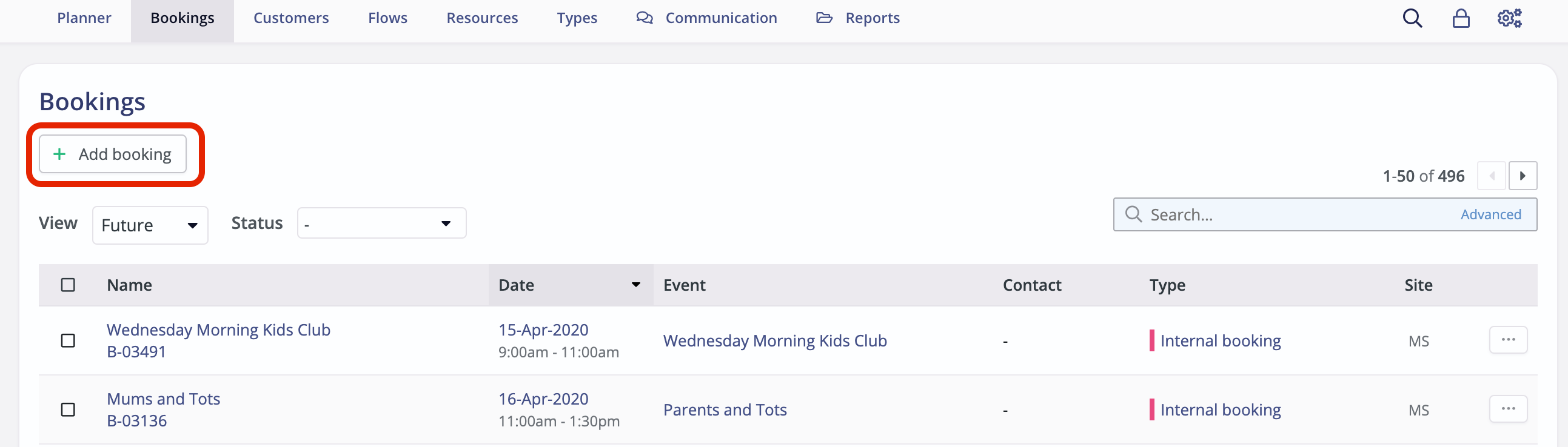 Adding and viewing bookings - ChurchSuite Support Articles