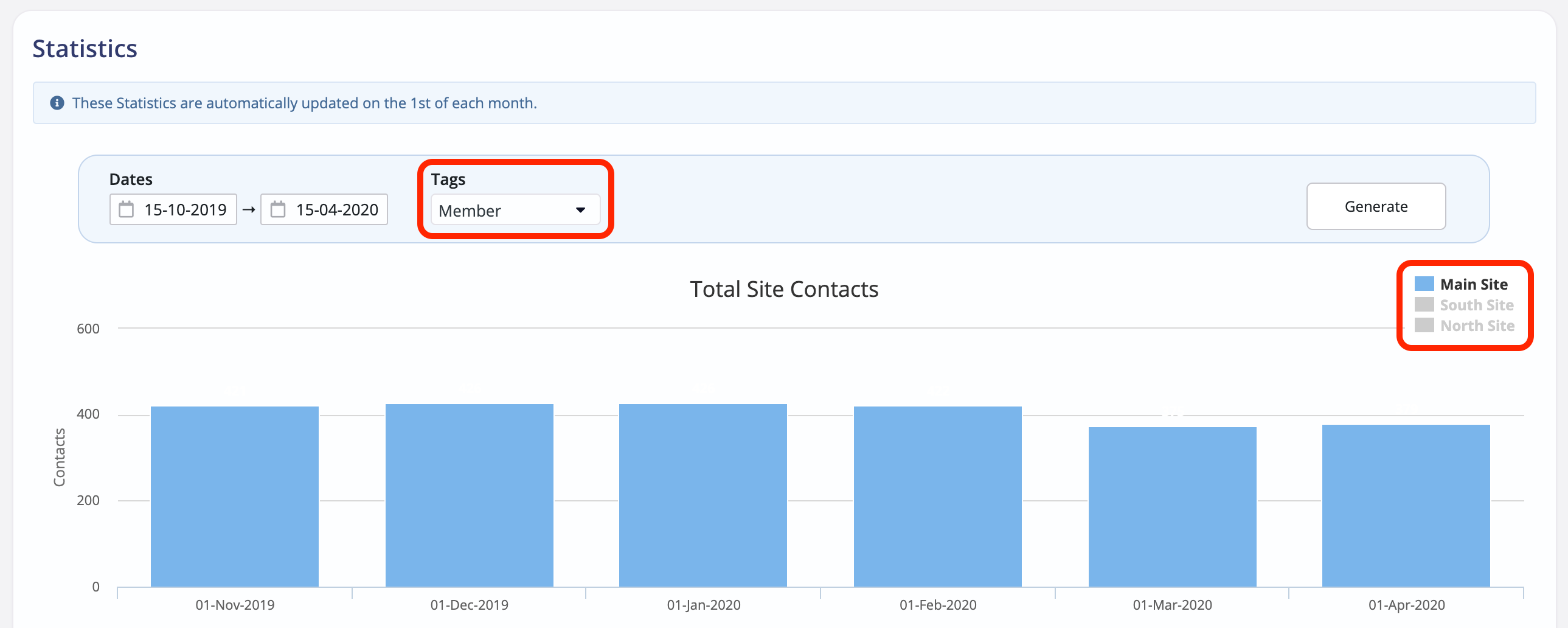 Using the statistics report to track database changes over time ...