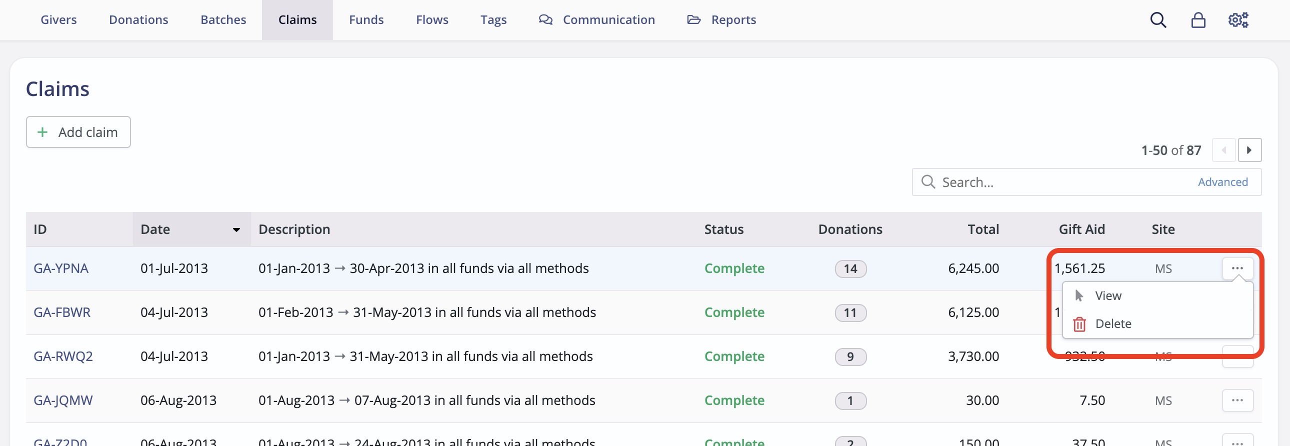 Reclaiming Gift Aid through ChurchSuite (UK only) - ChurchSuite Support ...