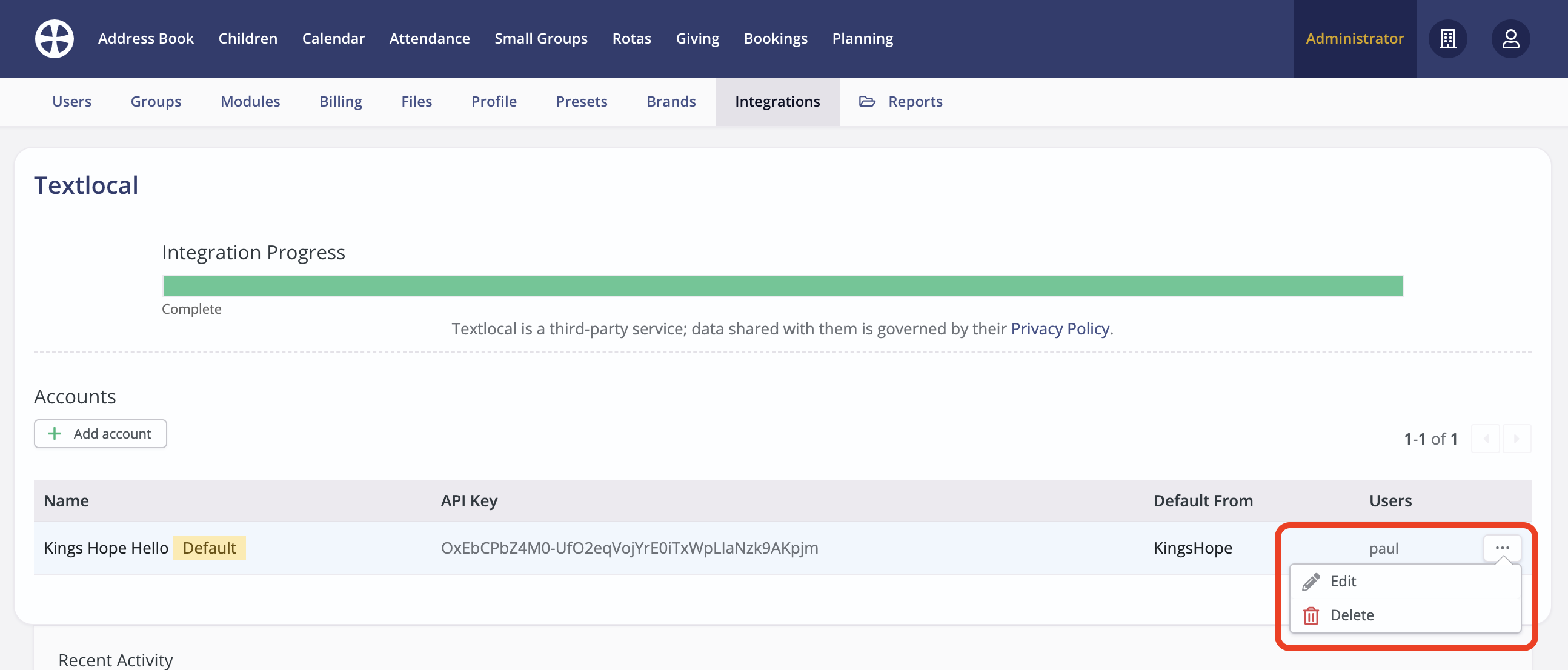 Sending SMS messages through Textlocal - ChurchSuite Support Articles