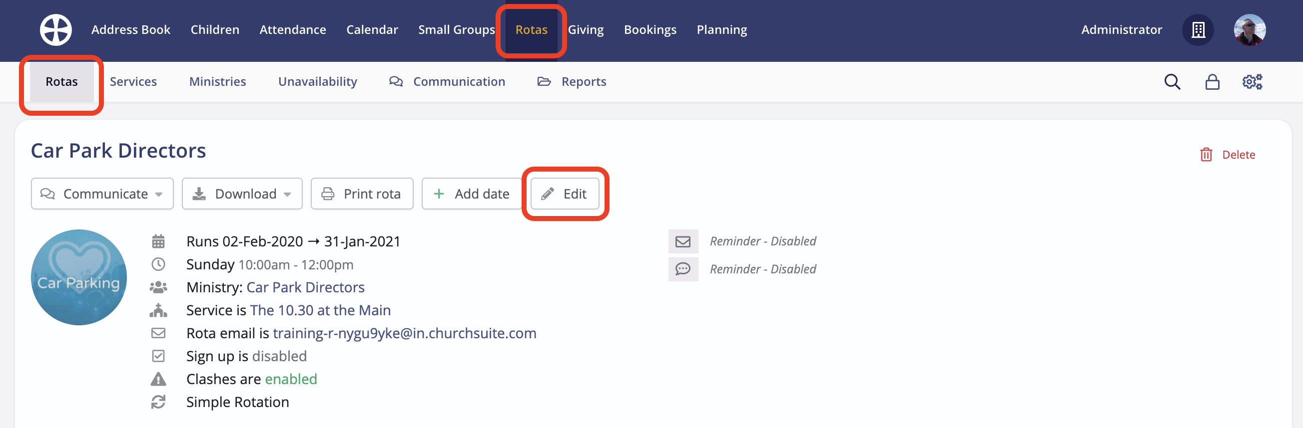 Rota sign-up - ChurchSuite Support Articles