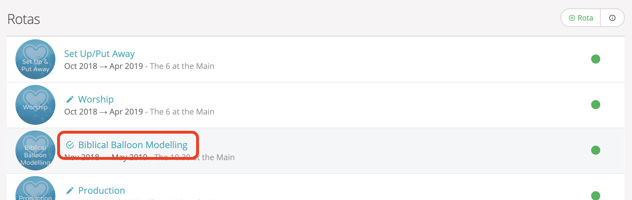 Rota sign-up - ChurchSuite Support Articles