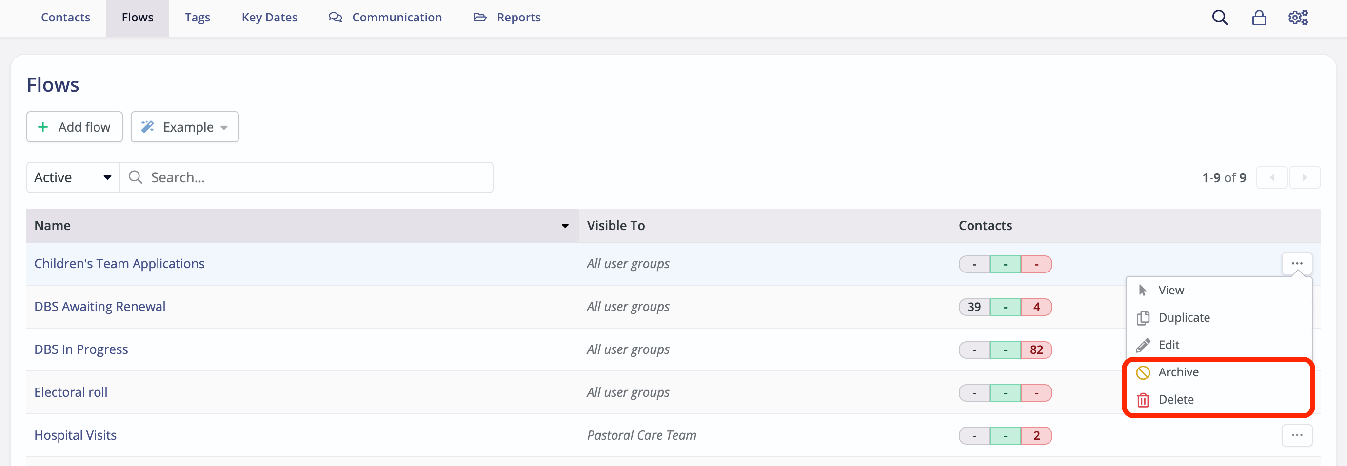 Flows - ChurchSuite Support Articles