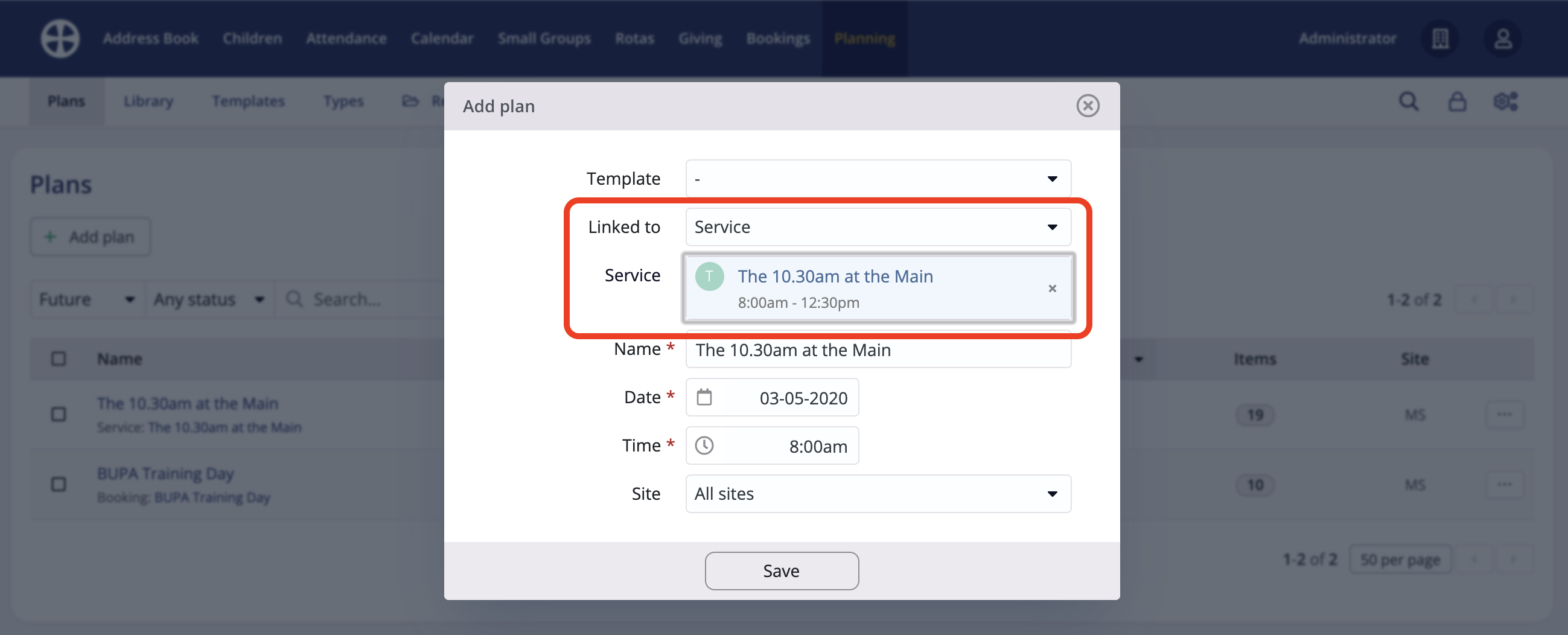 Adding a plan - ChurchSuite Support Articles
