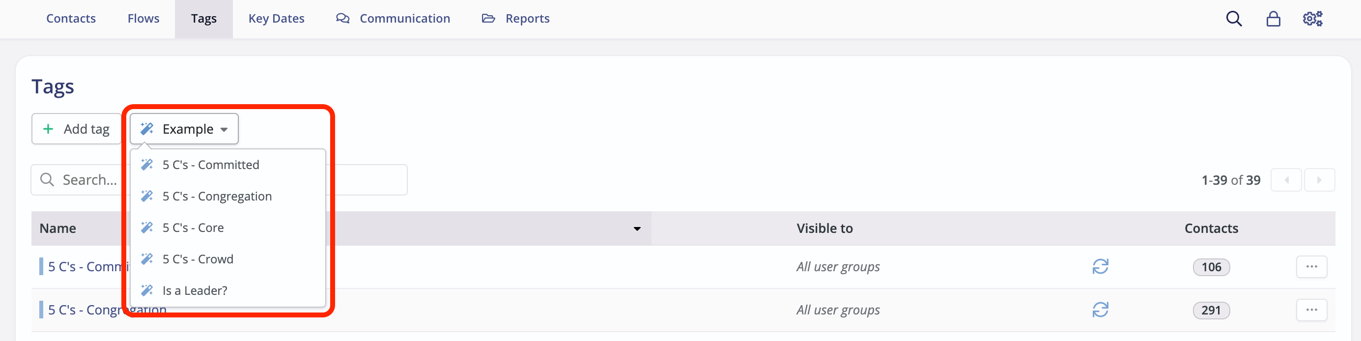Smart tags - ChurchSuite Support Articles