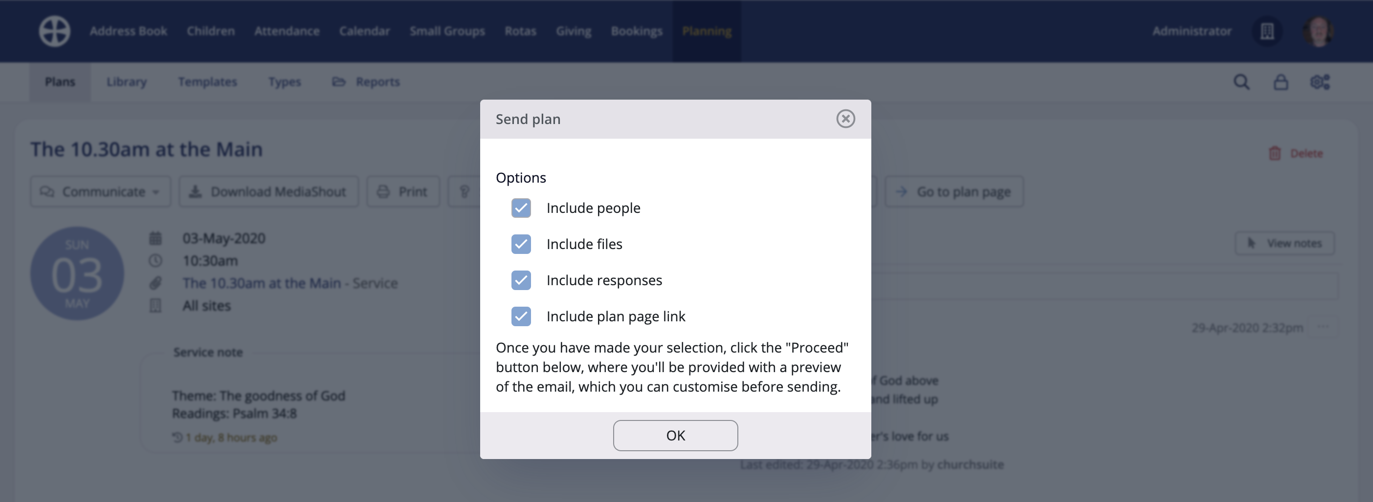 Working with plan pages - ChurchSuite Support Articles