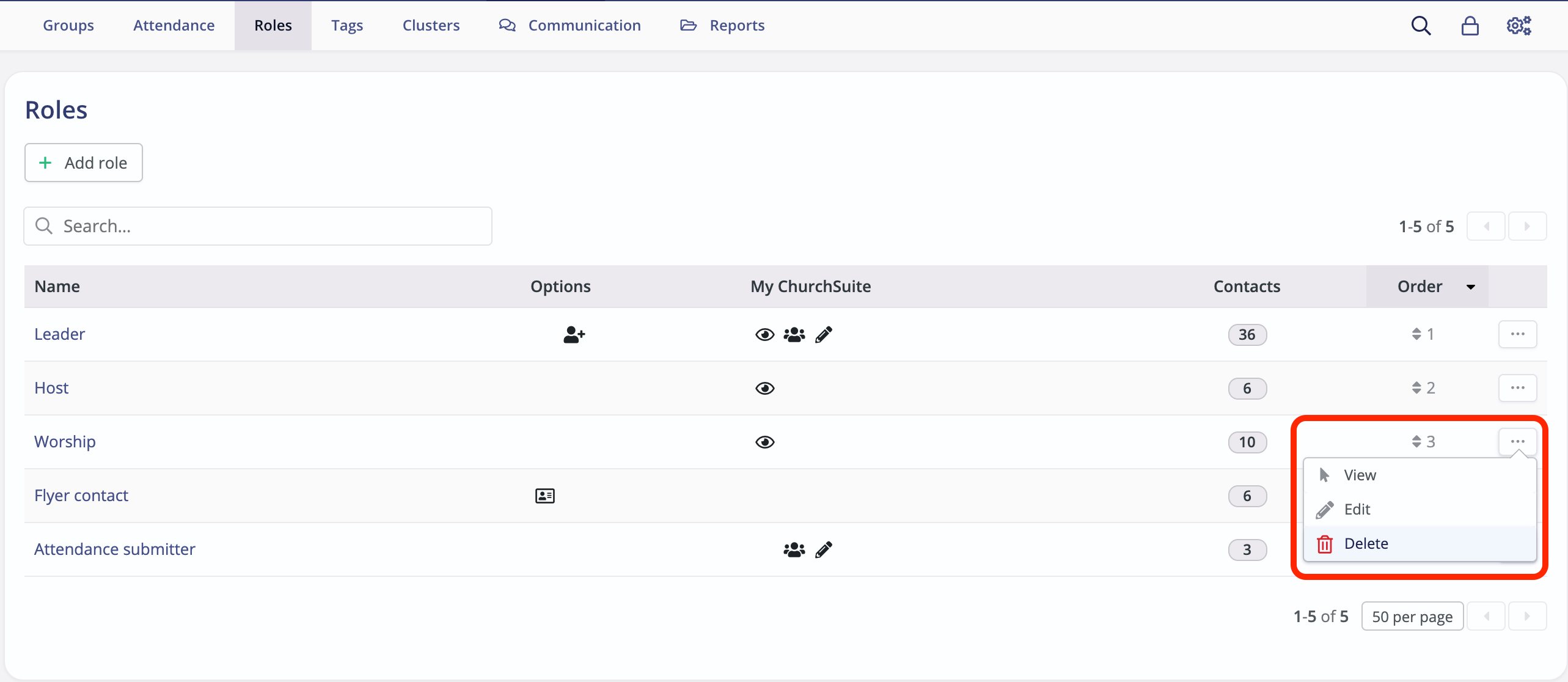 Assigning roles within your small groups - ChurchSuite Support Articles