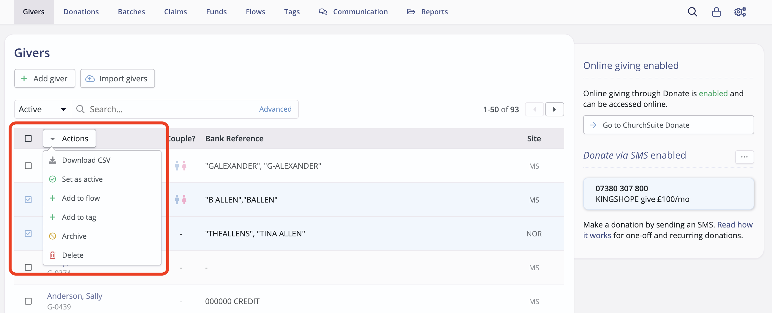 Getting started with the Giving module - ChurchSuite Support Articles