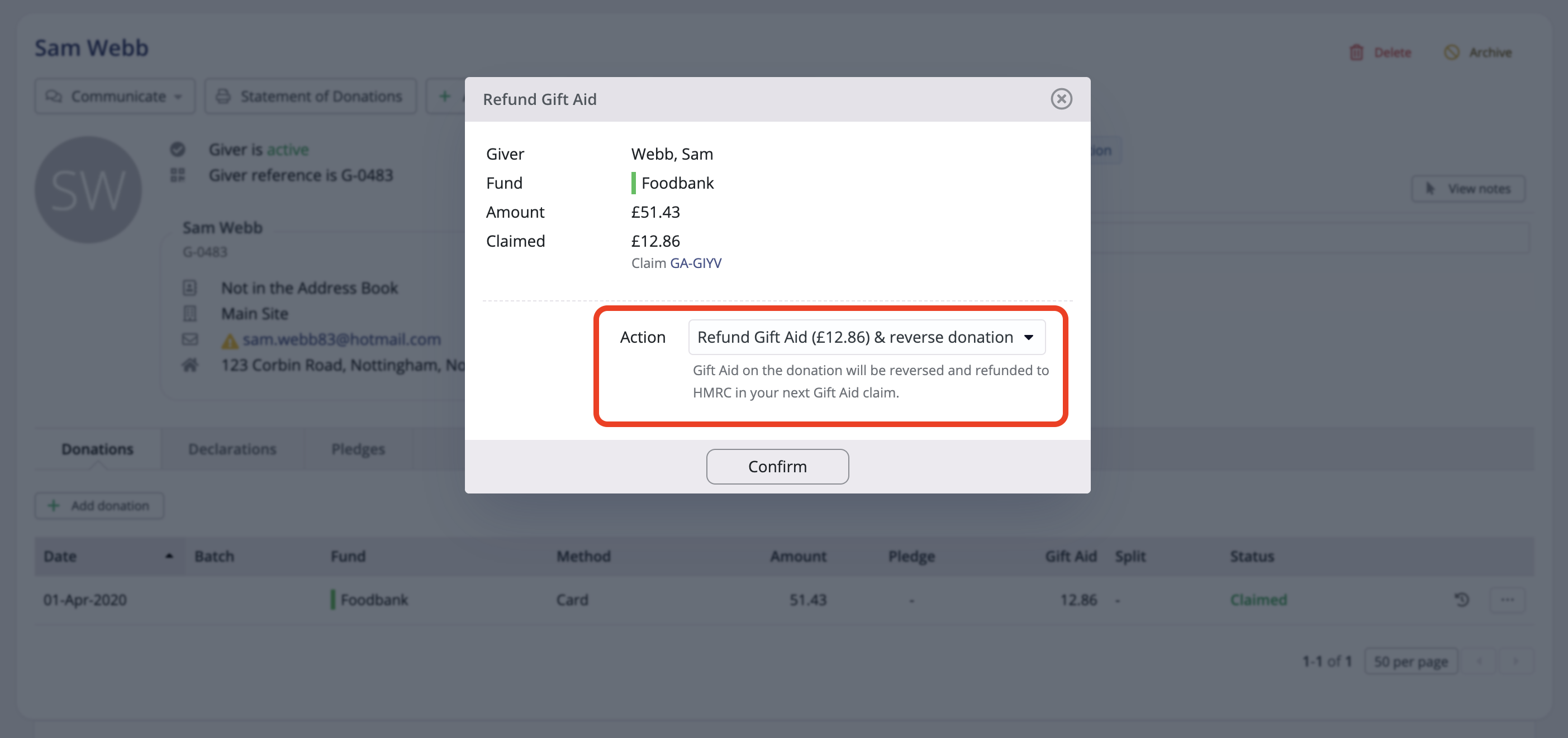 Handling Gift Aid overclaims and refunds (UK only) - ChurchSuite ...