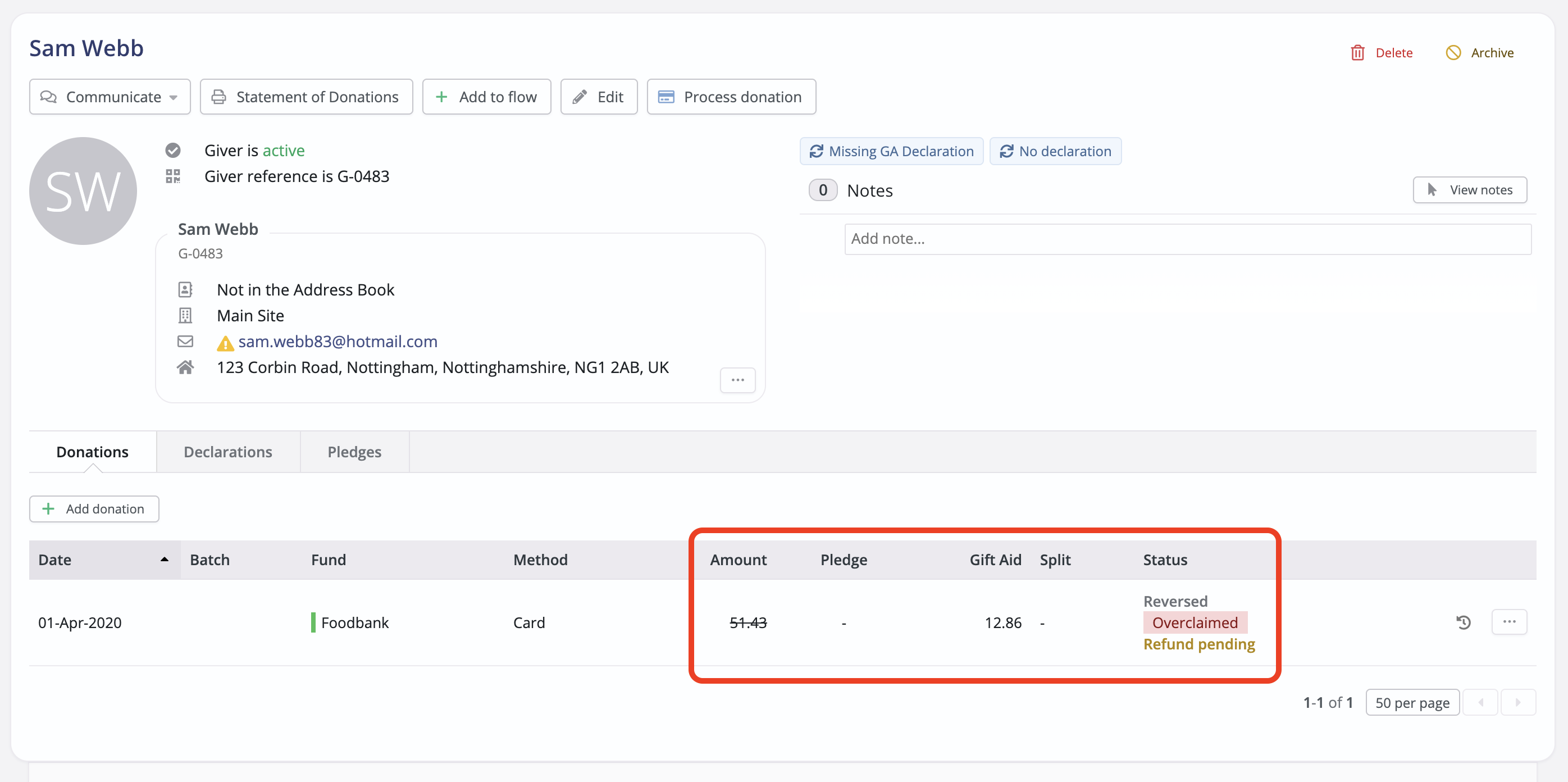 Handling Gift Aid overclaims and refunds (UK only) - ChurchSuite ...
