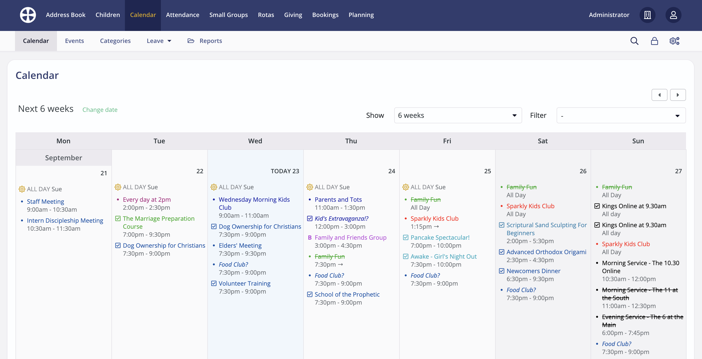 Importing events to the Calendar module - ChurchSuite Support Articles