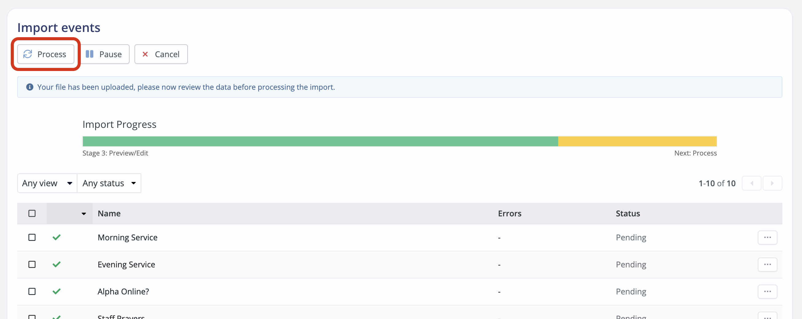Importing events into the Calendar module - ChurchSuite Support Articles