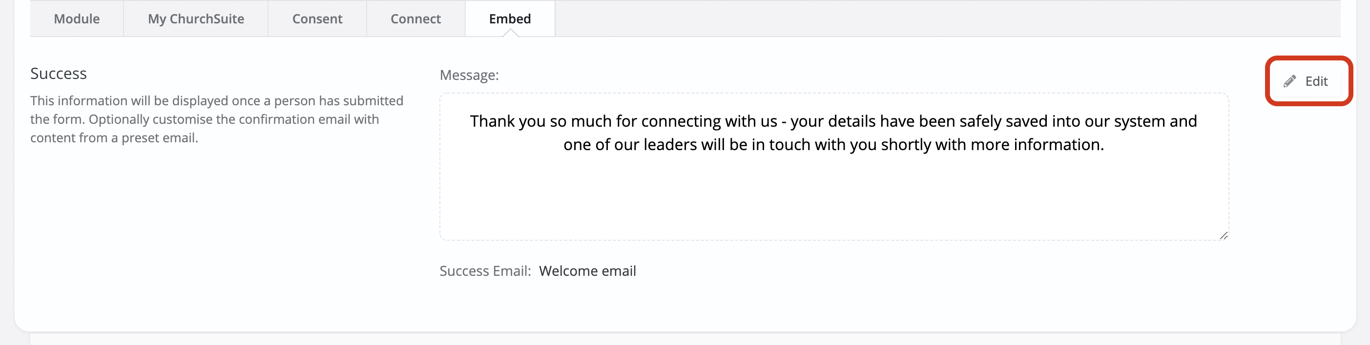 Embed a newcomer connect form on your website - ChurchSuite Support ...