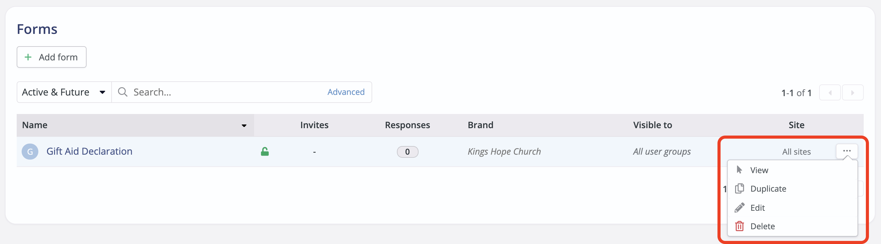 Building customisable forms - BETA access only - ChurchSuite Support ...