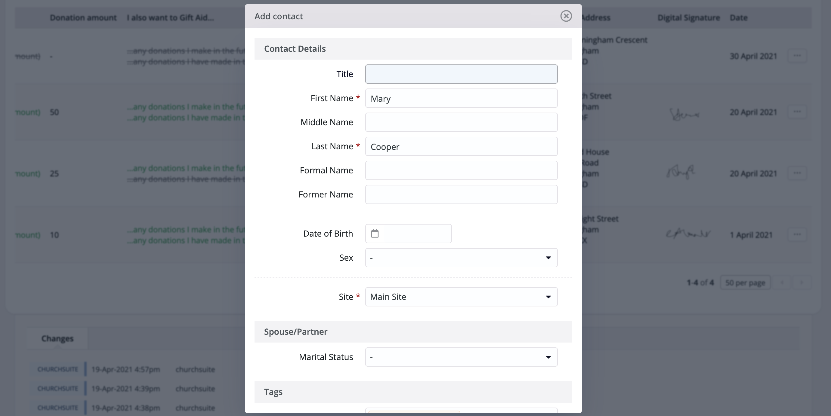 Building customisable forms - BETA access only - ChurchSuite Support Articles