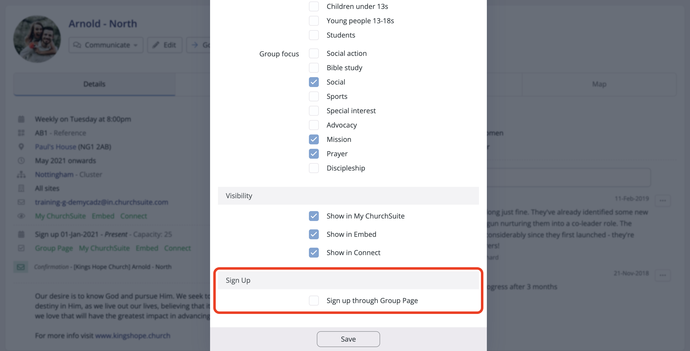 Adding people to small groups - ChurchSuite Support Articles