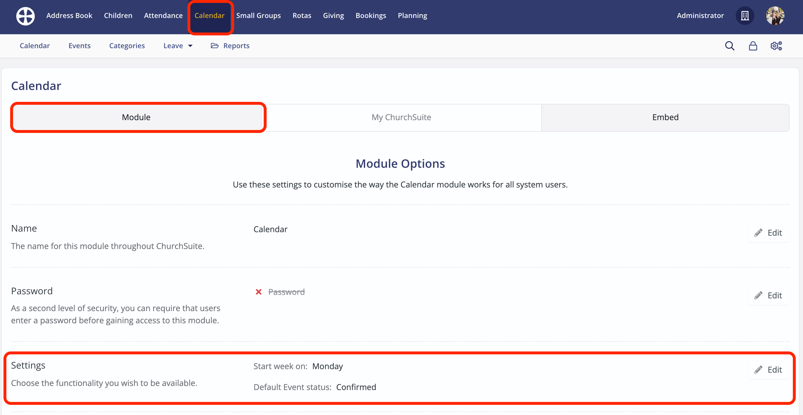 Managing event visibility and status - ChurchSuite Support Articles