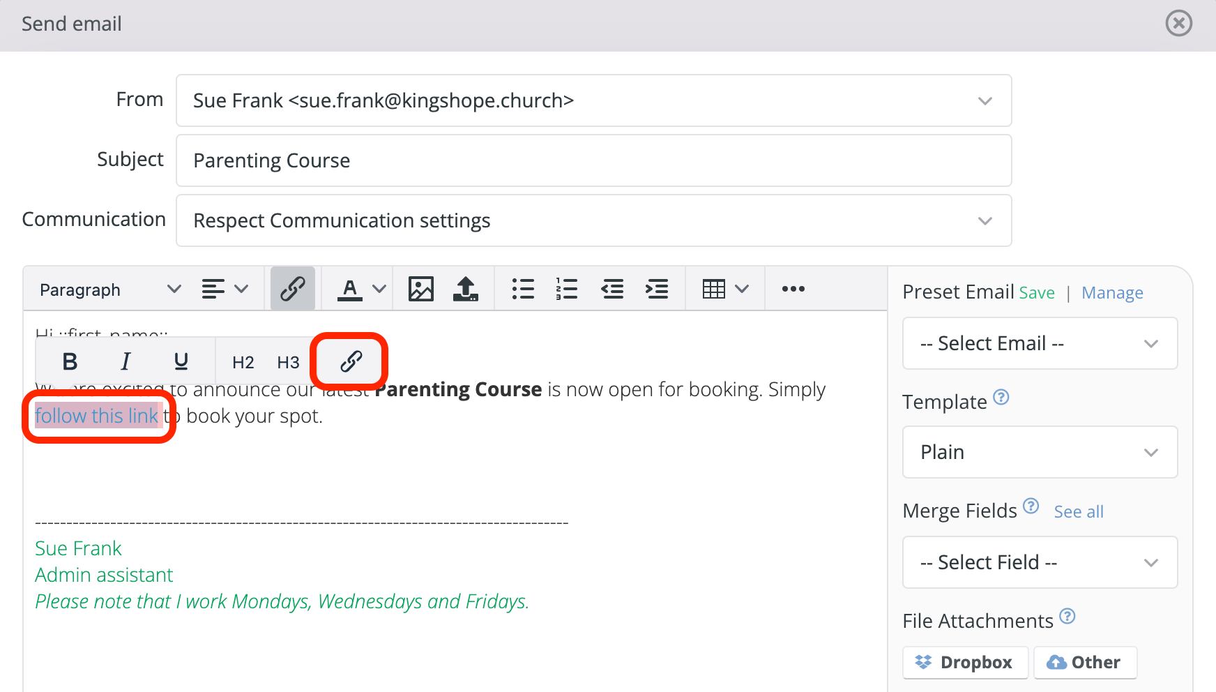 Managing event visibility and status - ChurchSuite Support Articles
