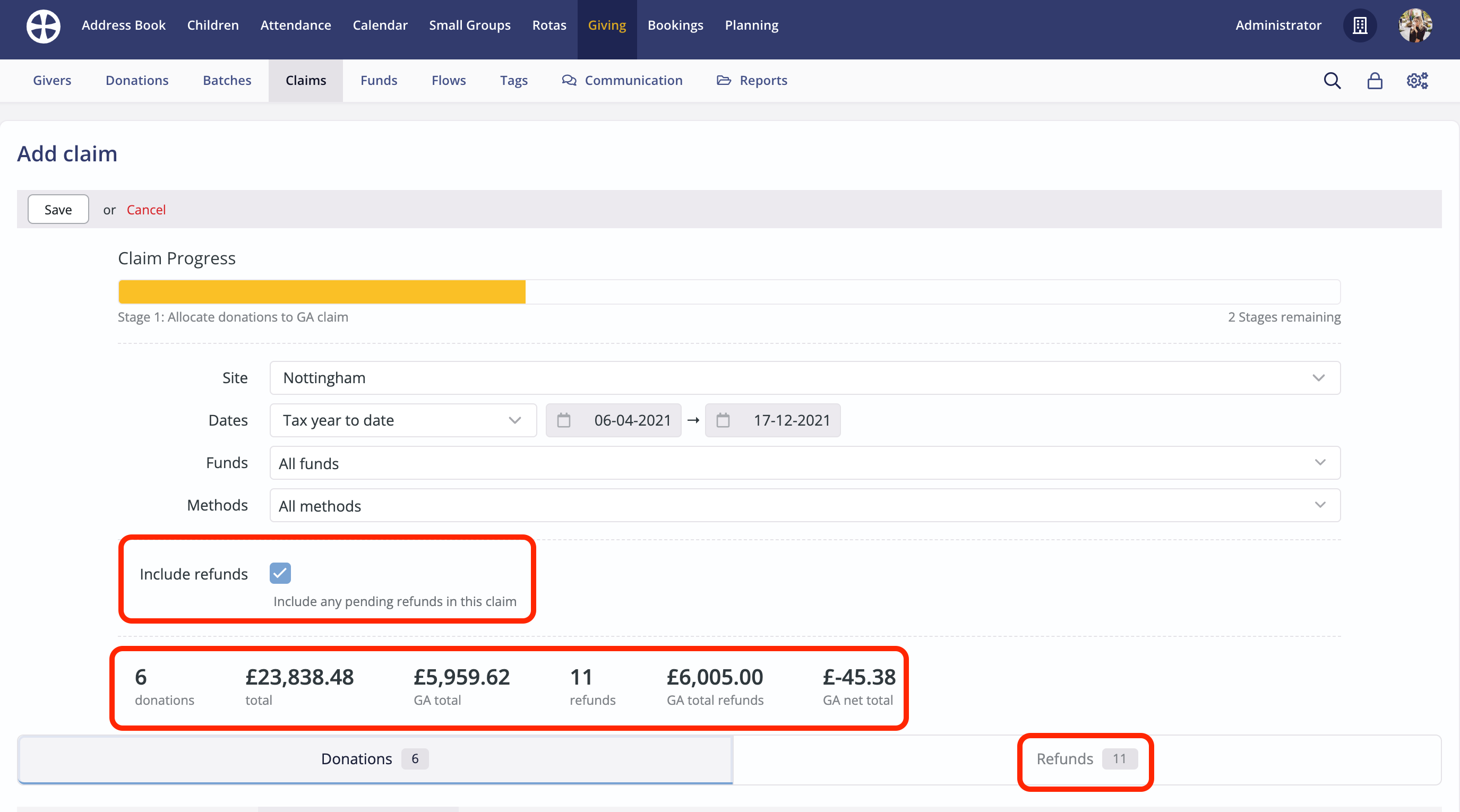 Handling Gift Aid overclaims and refunds (UK only) - ChurchSuite ...