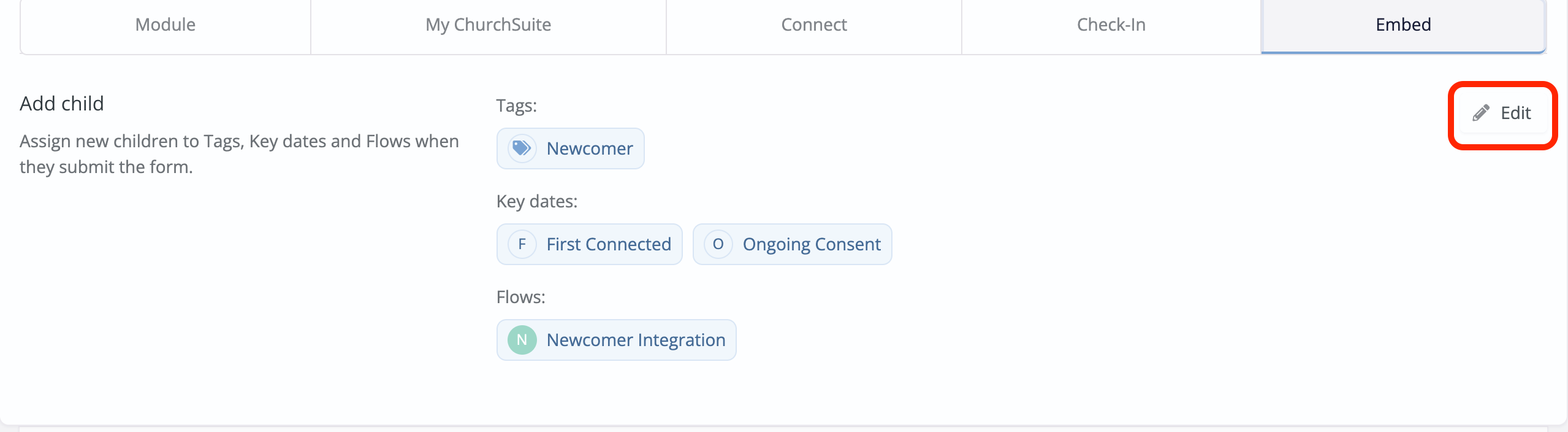 Embed a newcomer connect form on your website - ChurchSuite Support ...