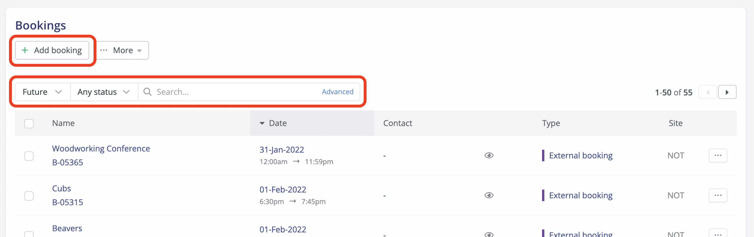 Adding and viewing bookings - ChurchSuite Support Articles