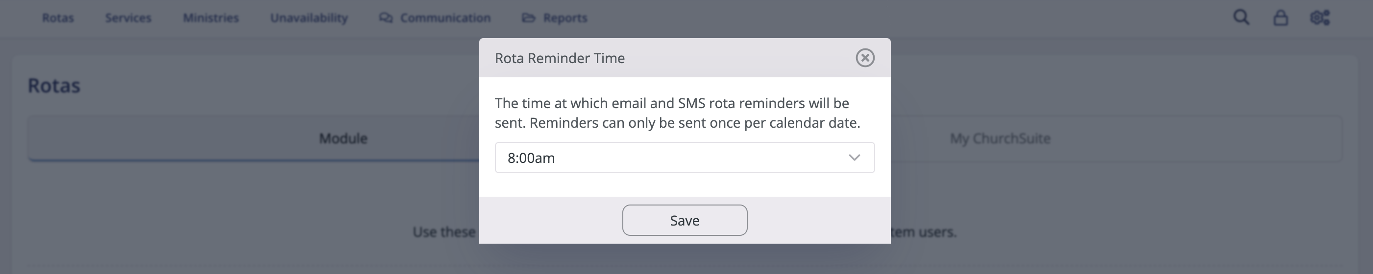 Who receives the rota communications I send? - ChurchSuite Support Articles