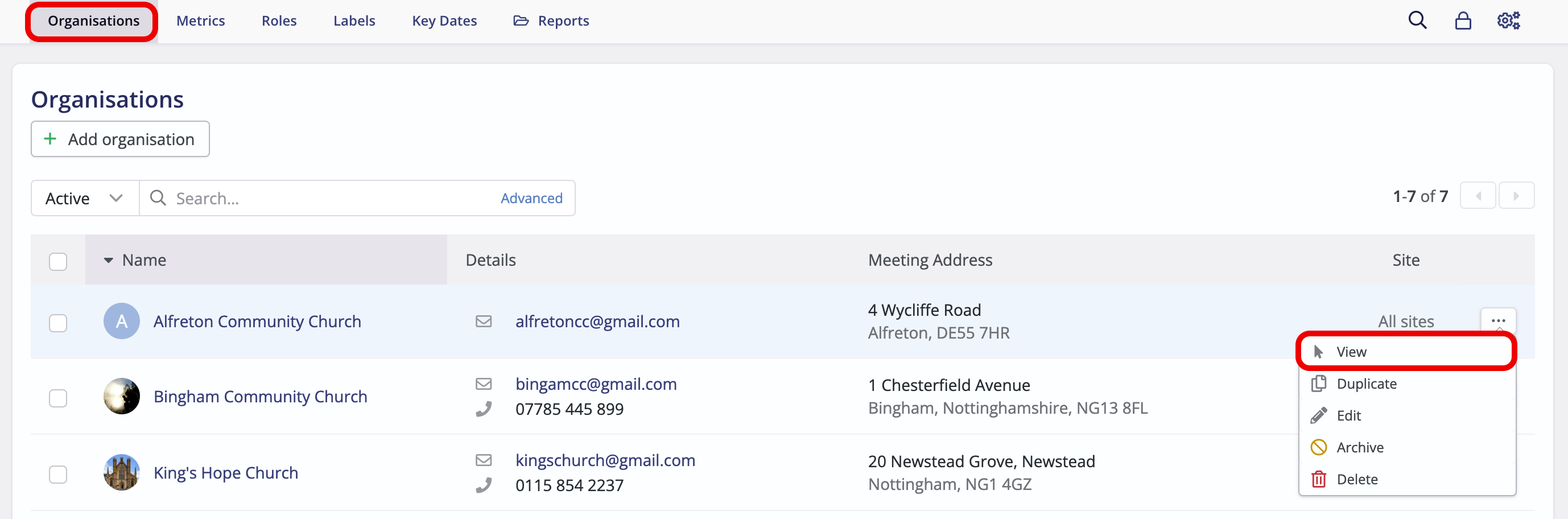Assigning roles to organisation members - ChurchSuite Support Articles