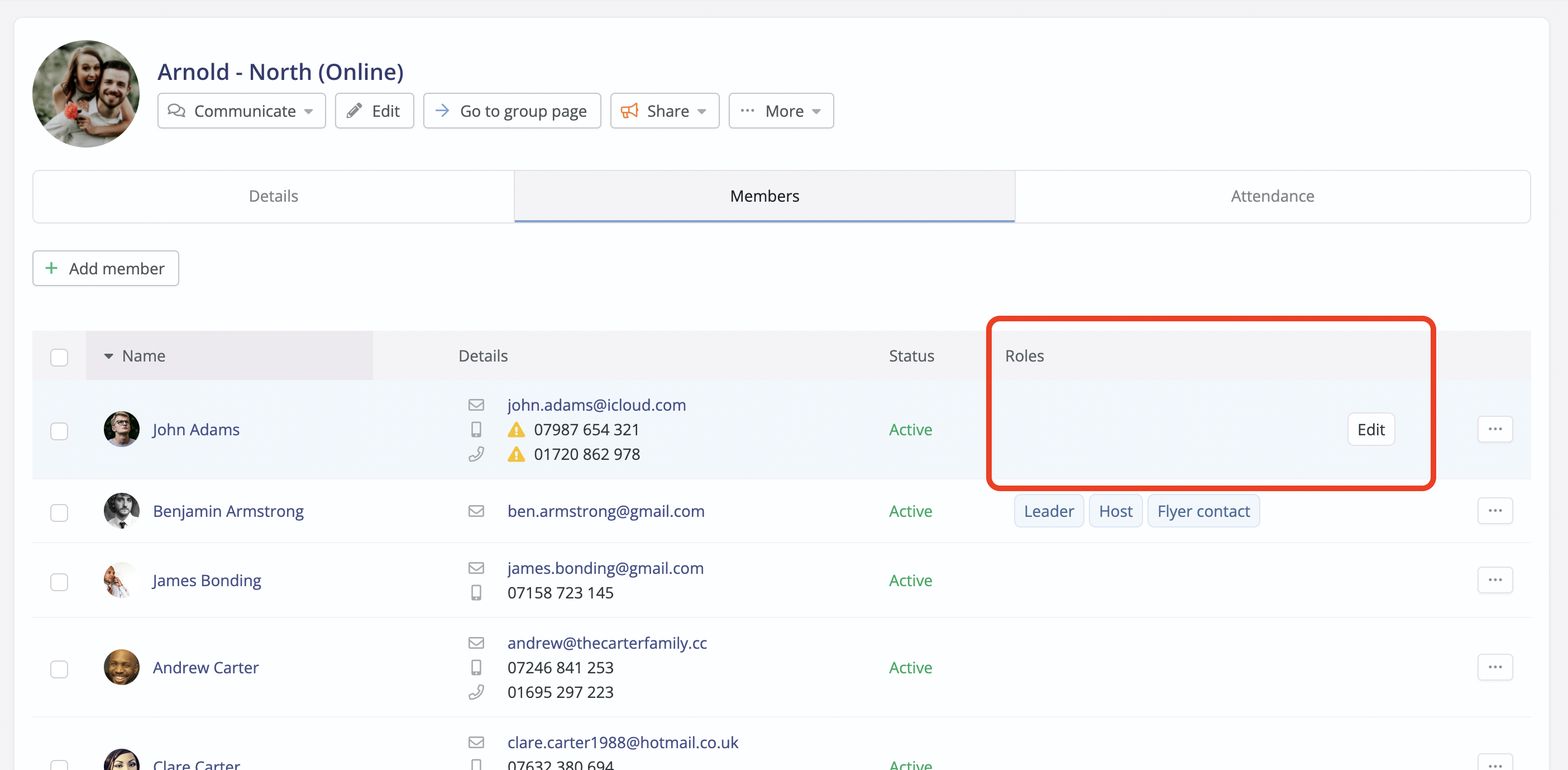 Small group attendance - ChurchSuite Support Articles