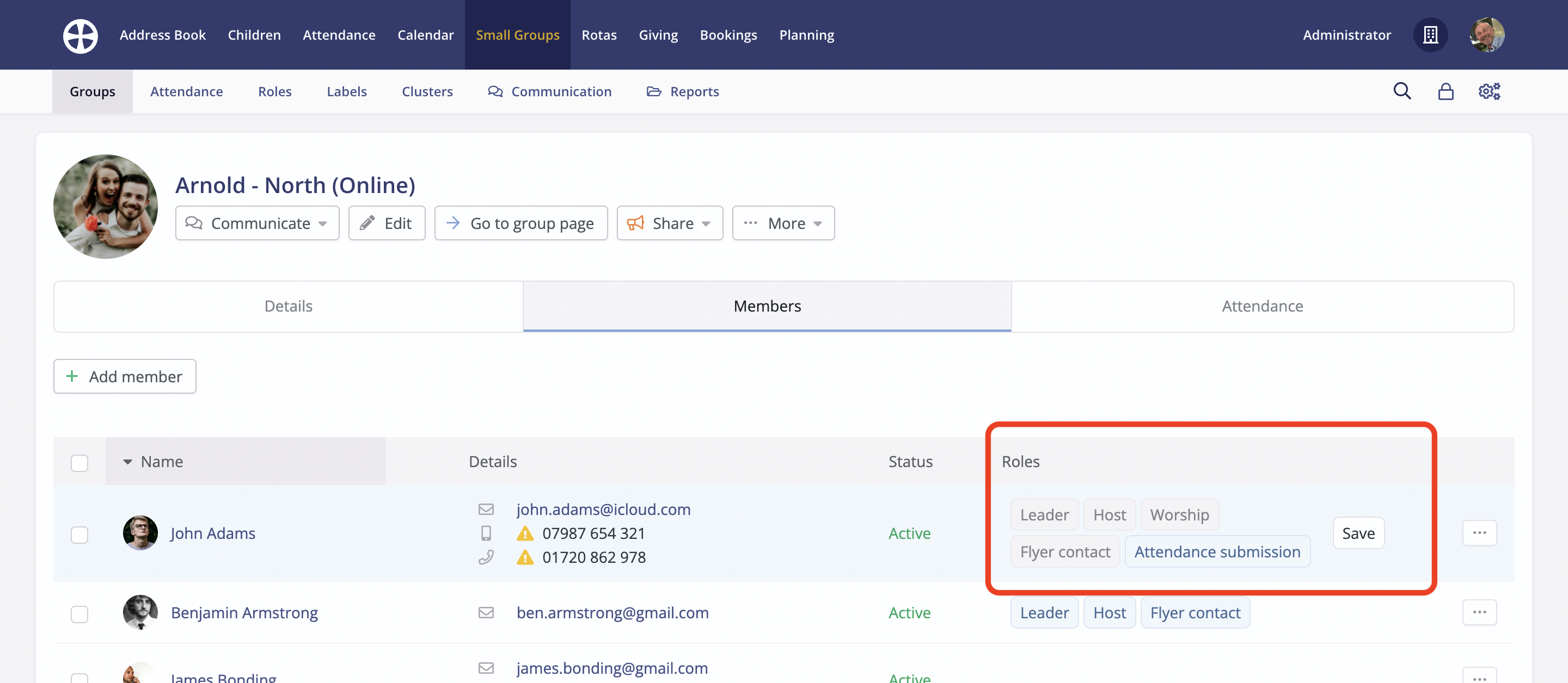 Small group attendance - ChurchSuite Support Articles