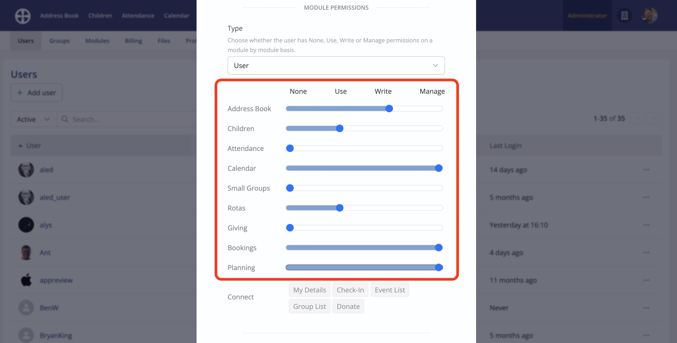 Adding and managing users - ChurchSuite Support Articles