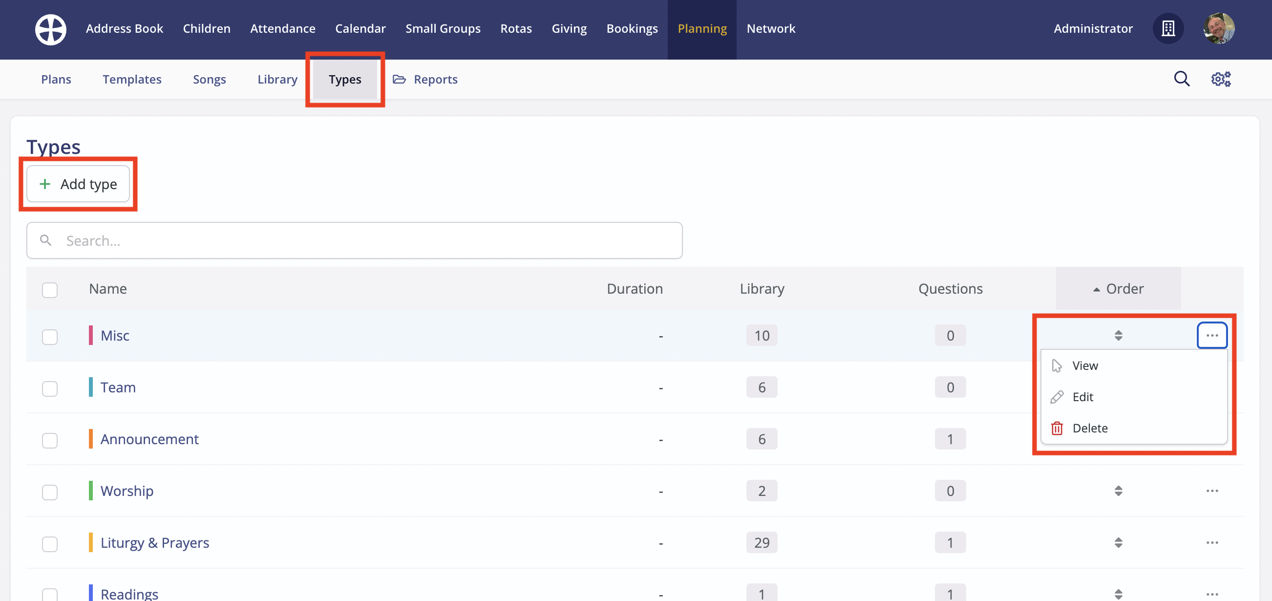 Managing library items - ChurchSuite Support Articles
