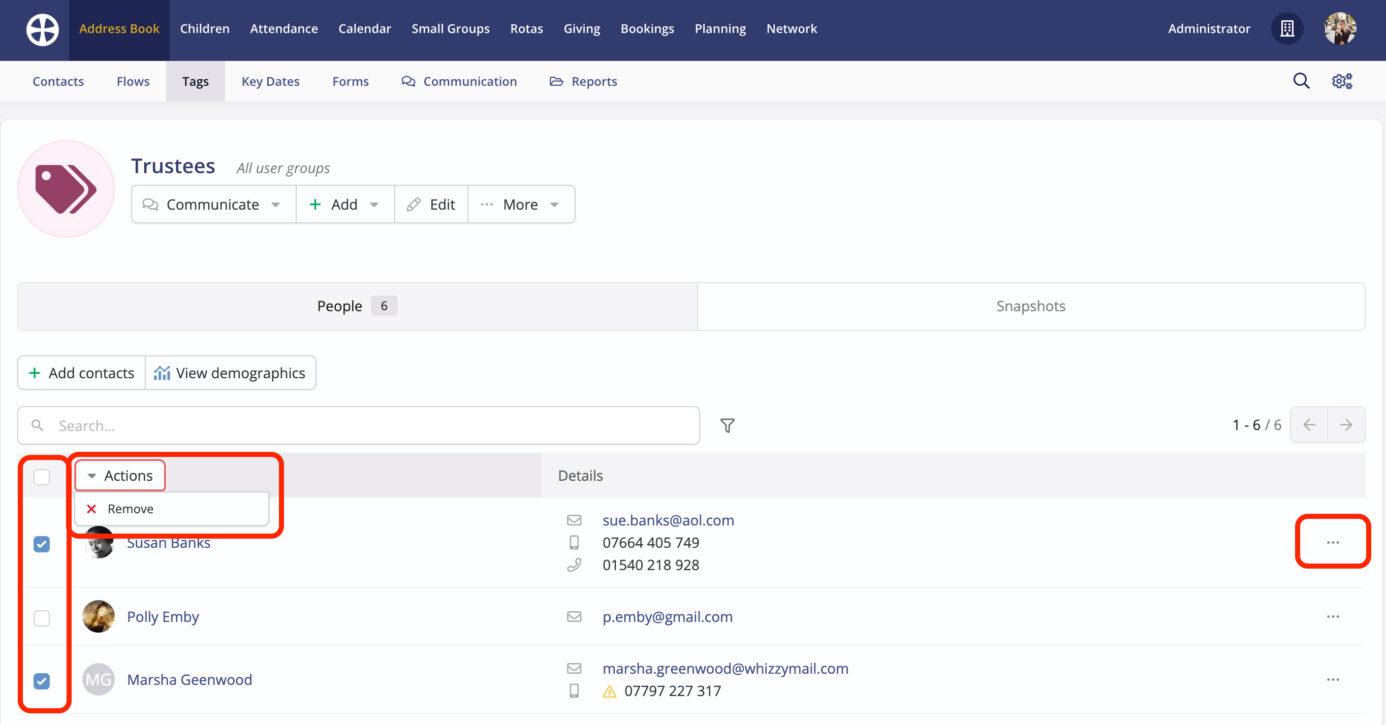Fixed tags - ChurchSuite Support Articles