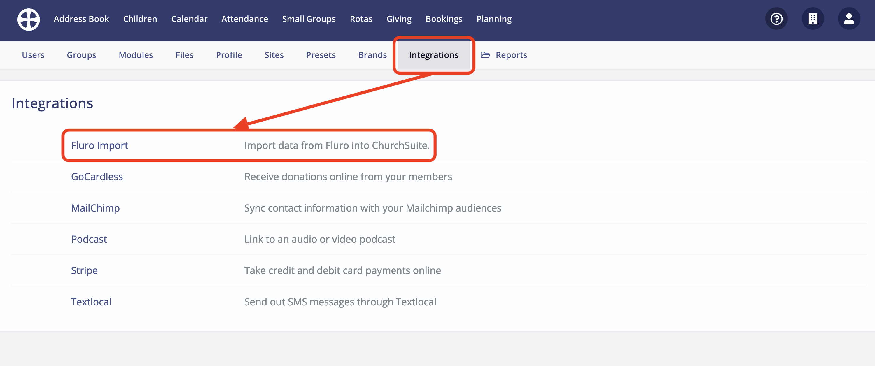Importing data from Fluro - ChurchSuite Support Articles