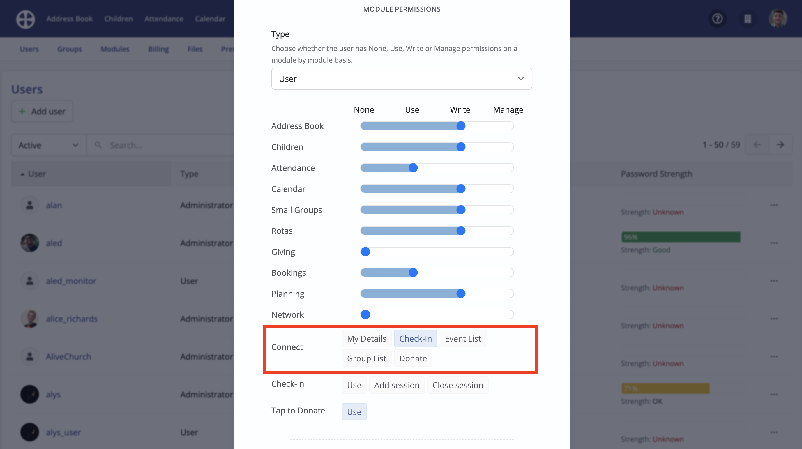 Adding and managing users - ChurchSuite Support Articles