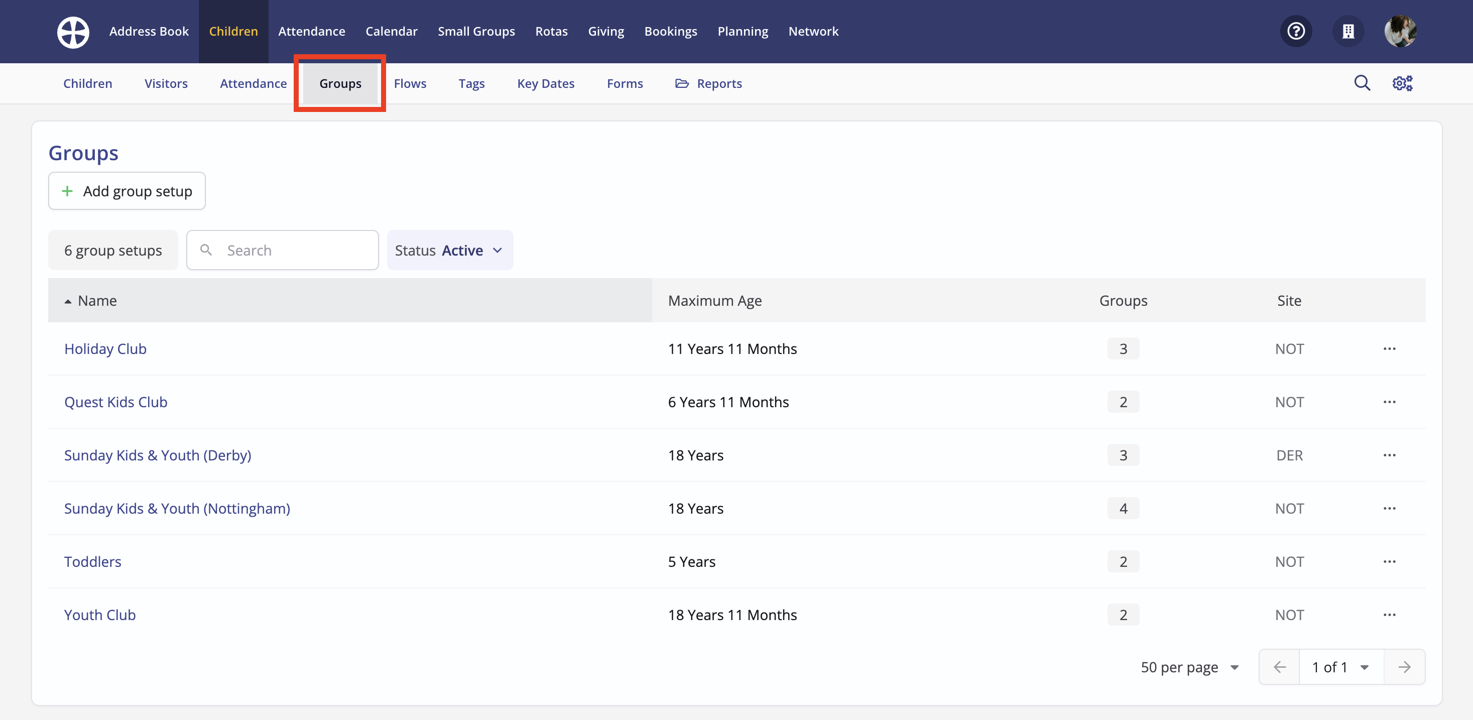 Check-In session templates - ChurchSuite Support Articles