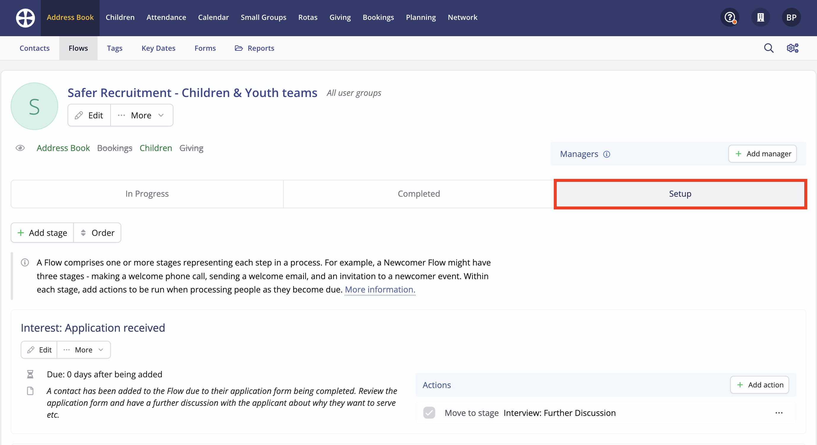 Case Study: Managing safer recruitment - ChurchSuite Support Articles