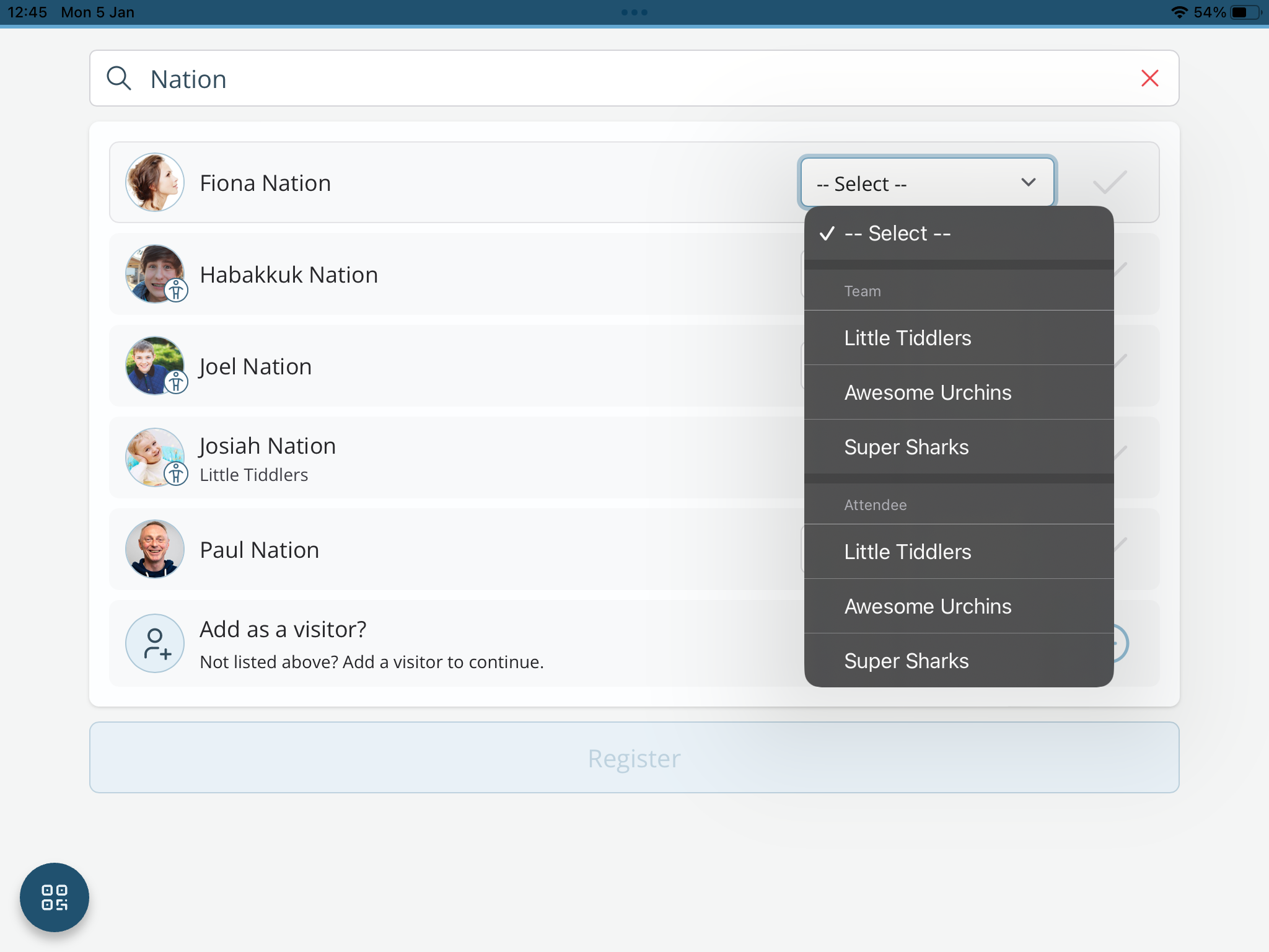 Running a Check-In session as a kiosk - ChurchSuite Support Articles