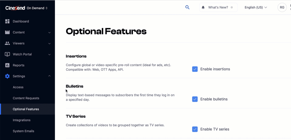 Preview: The new UI and features for On Demand - CineSend OTT