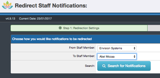 Redirecting Staff Notifications - SupportAbility Knowledge Base