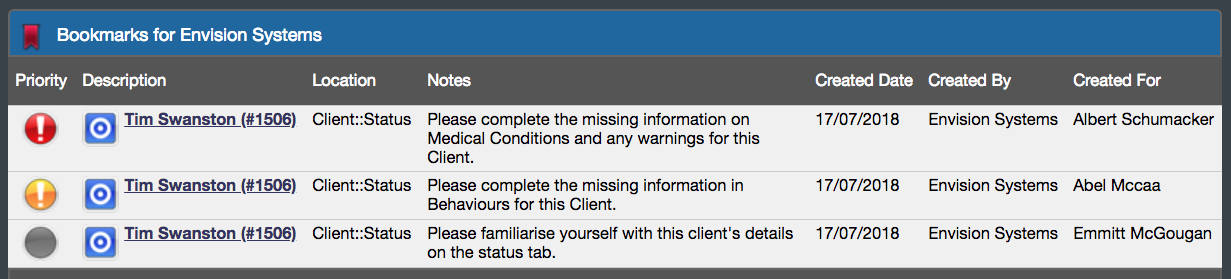 Bookmarks - SupportAbility Knowledge Base