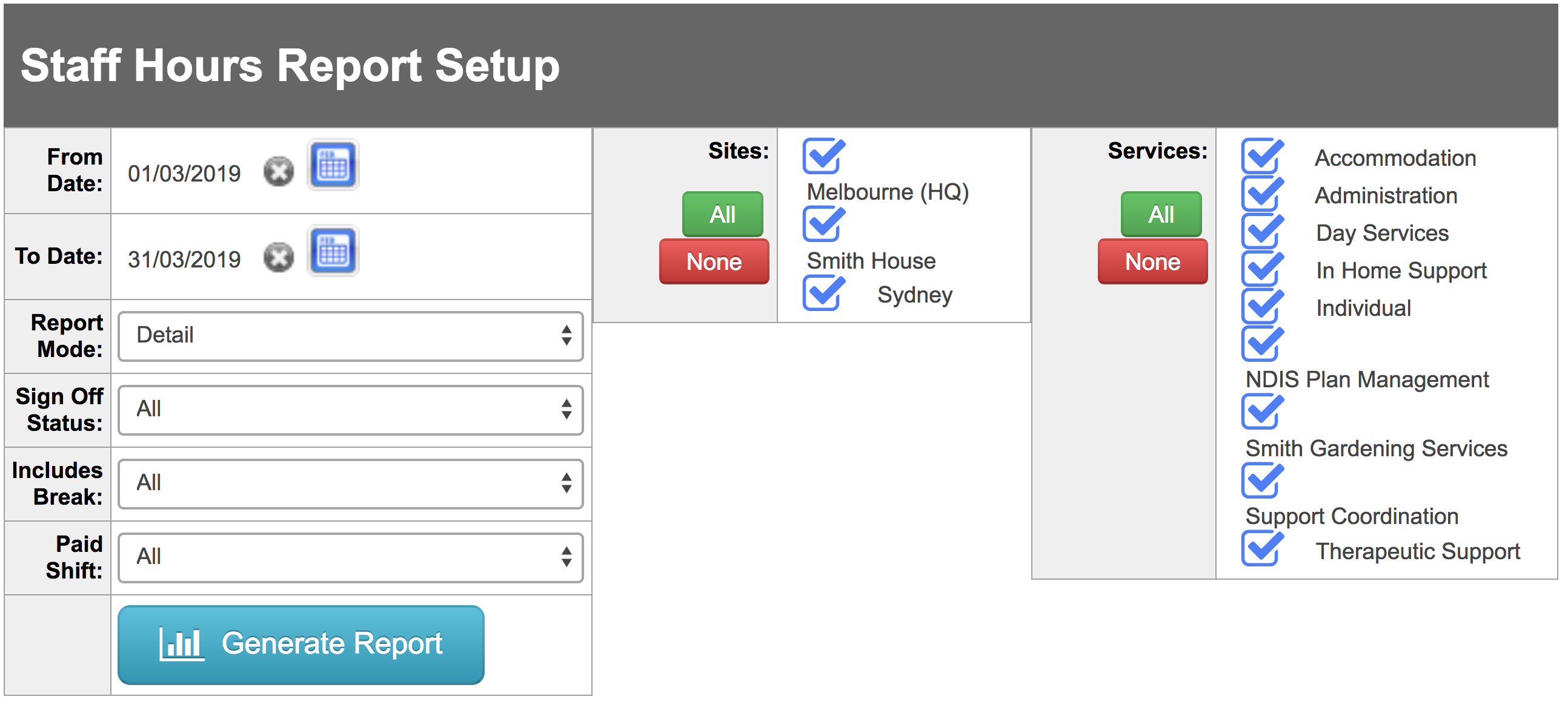 Staff Hours Report - SupportAbility Knowledge Base