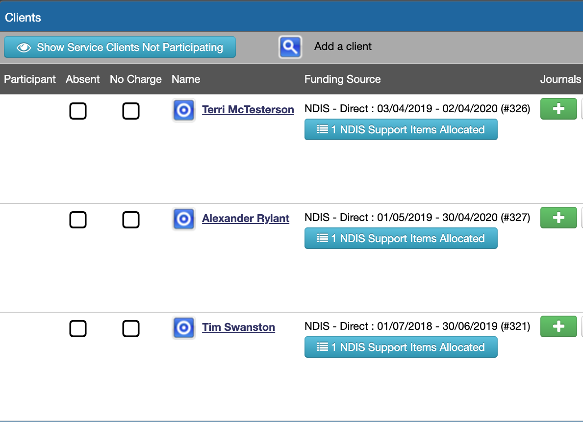Client Journals - SupportAbility Knowledge Base